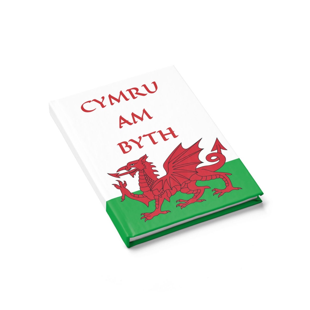 Cymru Am Byth, Hardcover Journal, Ruled Line, Red Dragon, Flag Of Wales ...