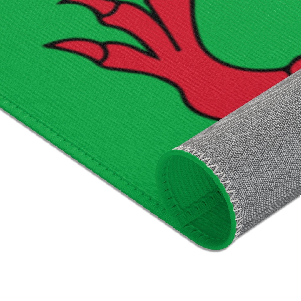 Cymru Am Byth, 2'x3' Door Mat & 4'x6' Area Rug Sizes, Flag Of Wales ...