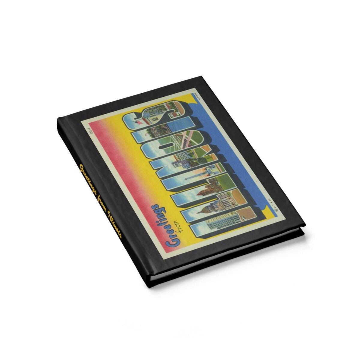 Greetings From Illinois Sketchbook, Blank Pages, From A 1938 Vintage ...