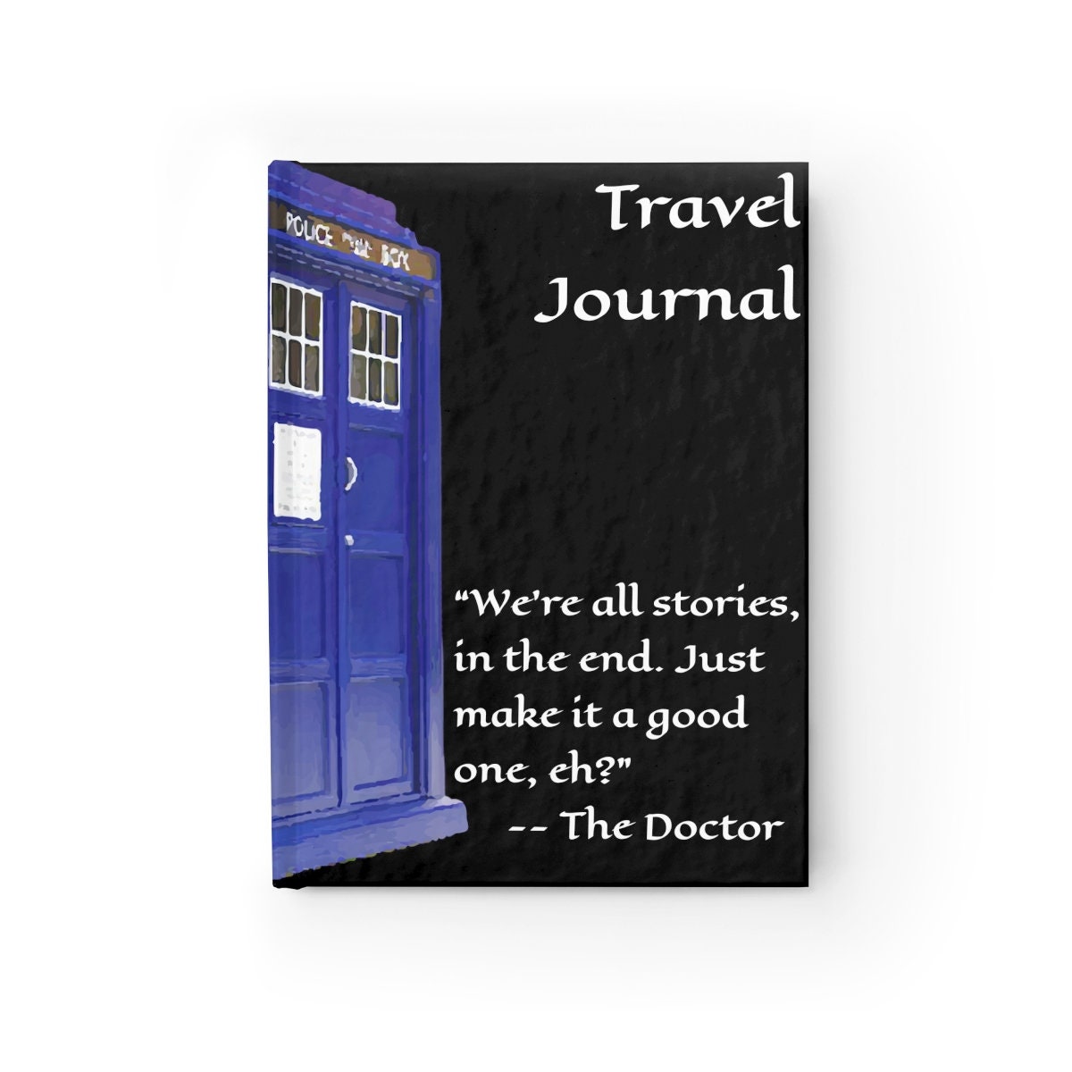 TARDIS, Travel Journal, Hardcover, Ruled Line, Vintage Painting ...