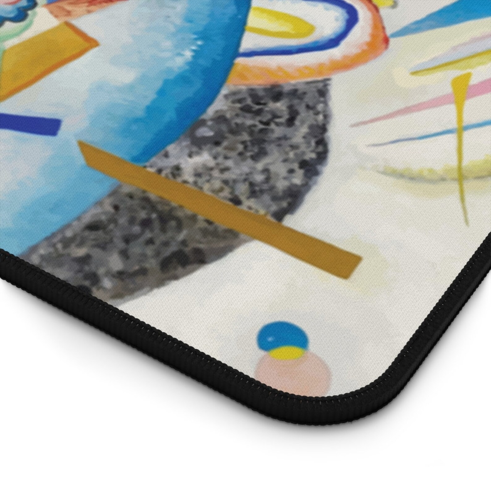 Blue Segment Desk Mat, Wassily Kandinsky, Abstract - Etsy