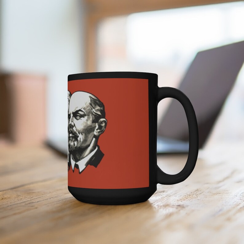 Marx Engels Lenin Black 15oz Ceramic Mug Socialism | Etsy