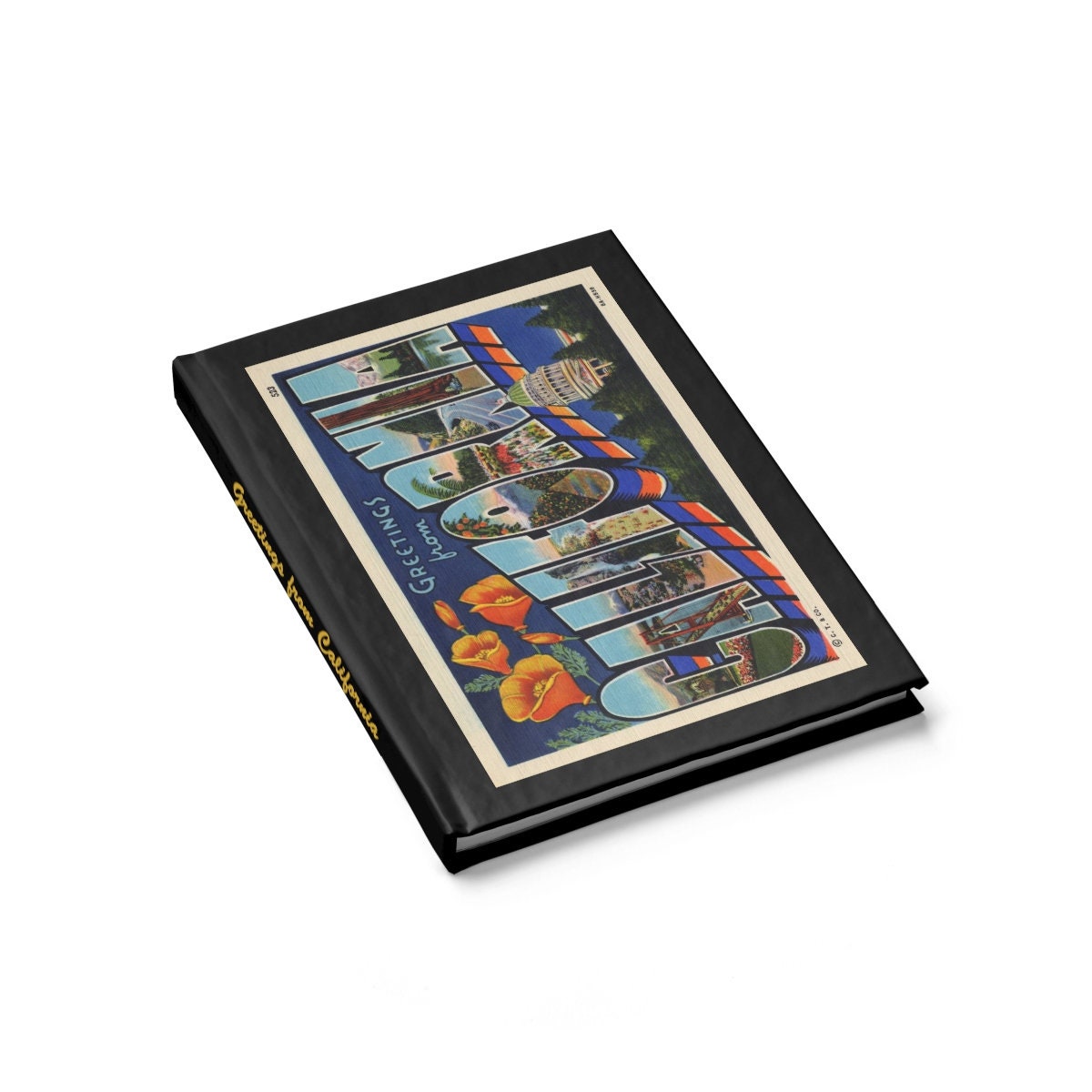 Greetings From California Sketchbook, Blank Pages, From A 1938 Vintage ...