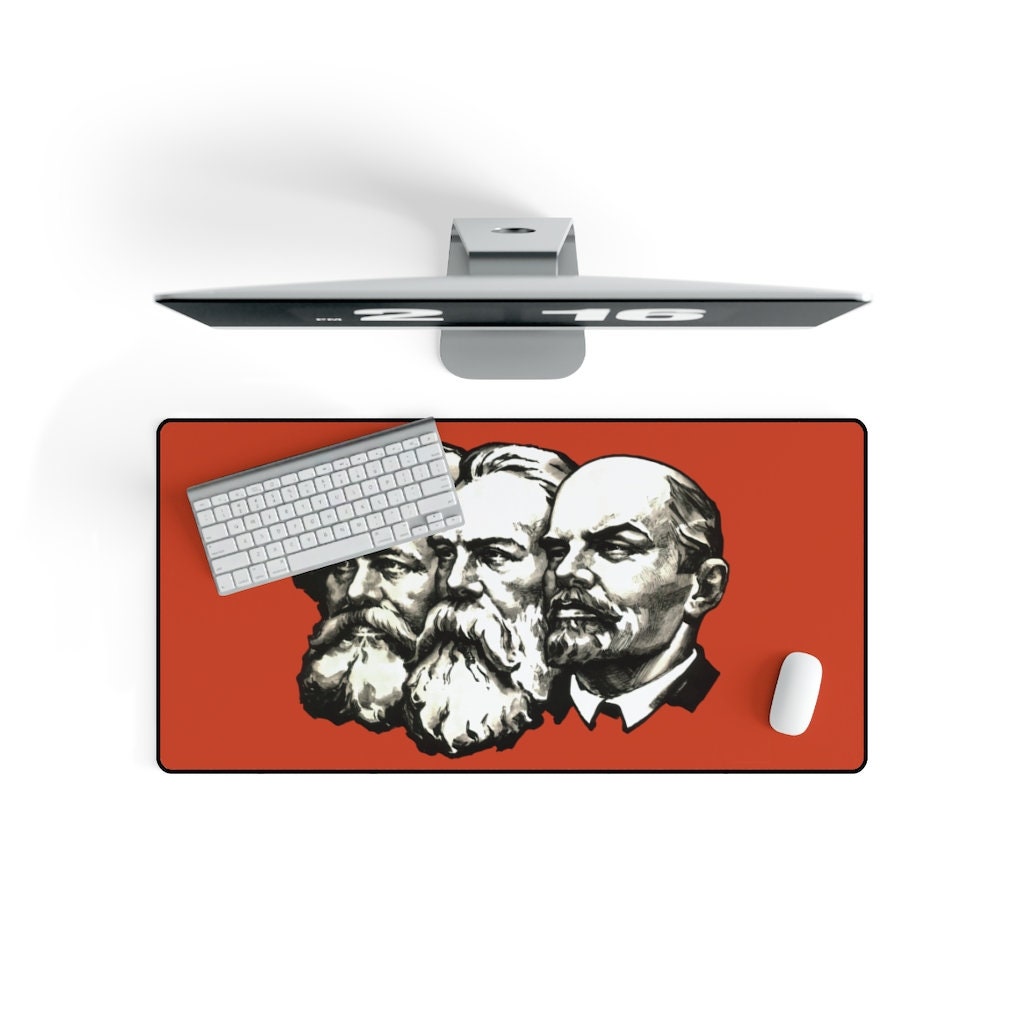 Marx Engels Lenin Large Desk Mat. 31 × 15.5, Socialism, Socialist ...