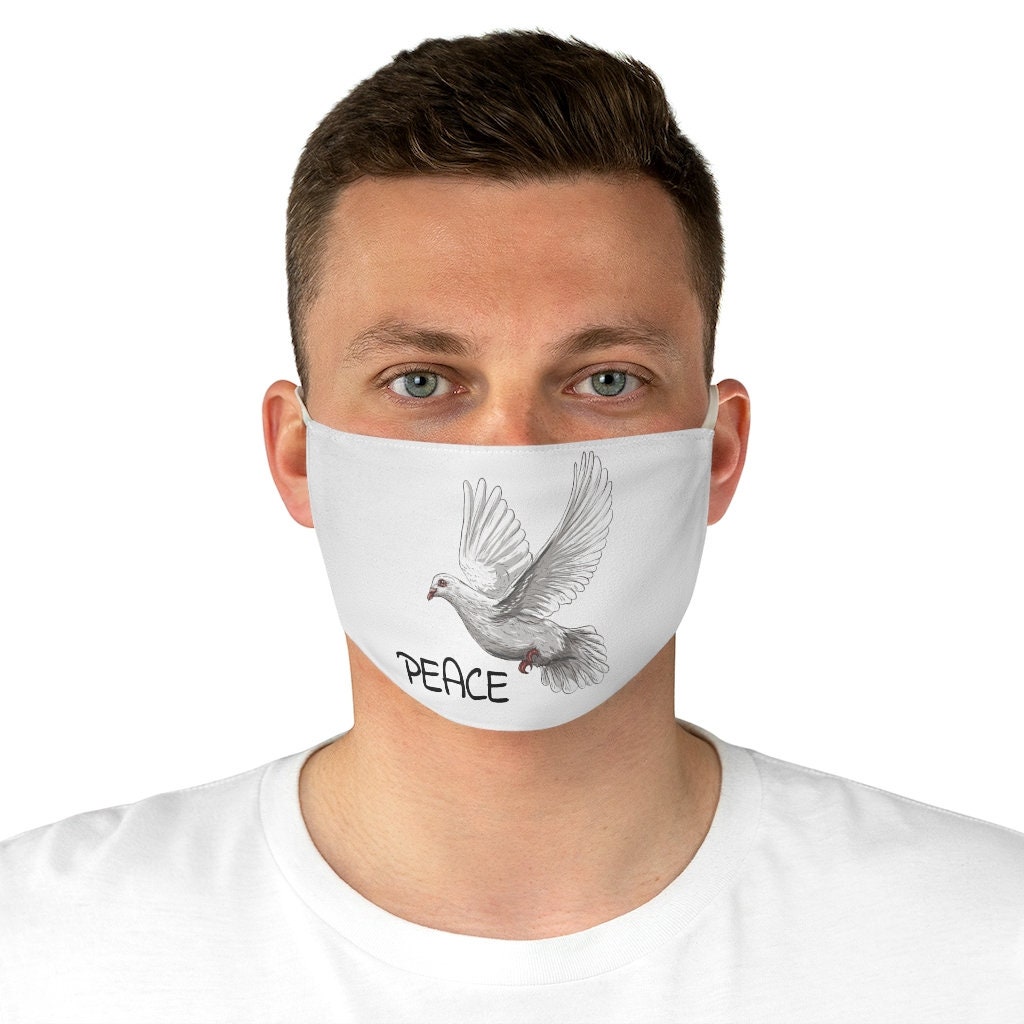 Peace Dove, Cloth Face Mask, Washable, Reusable, Activism