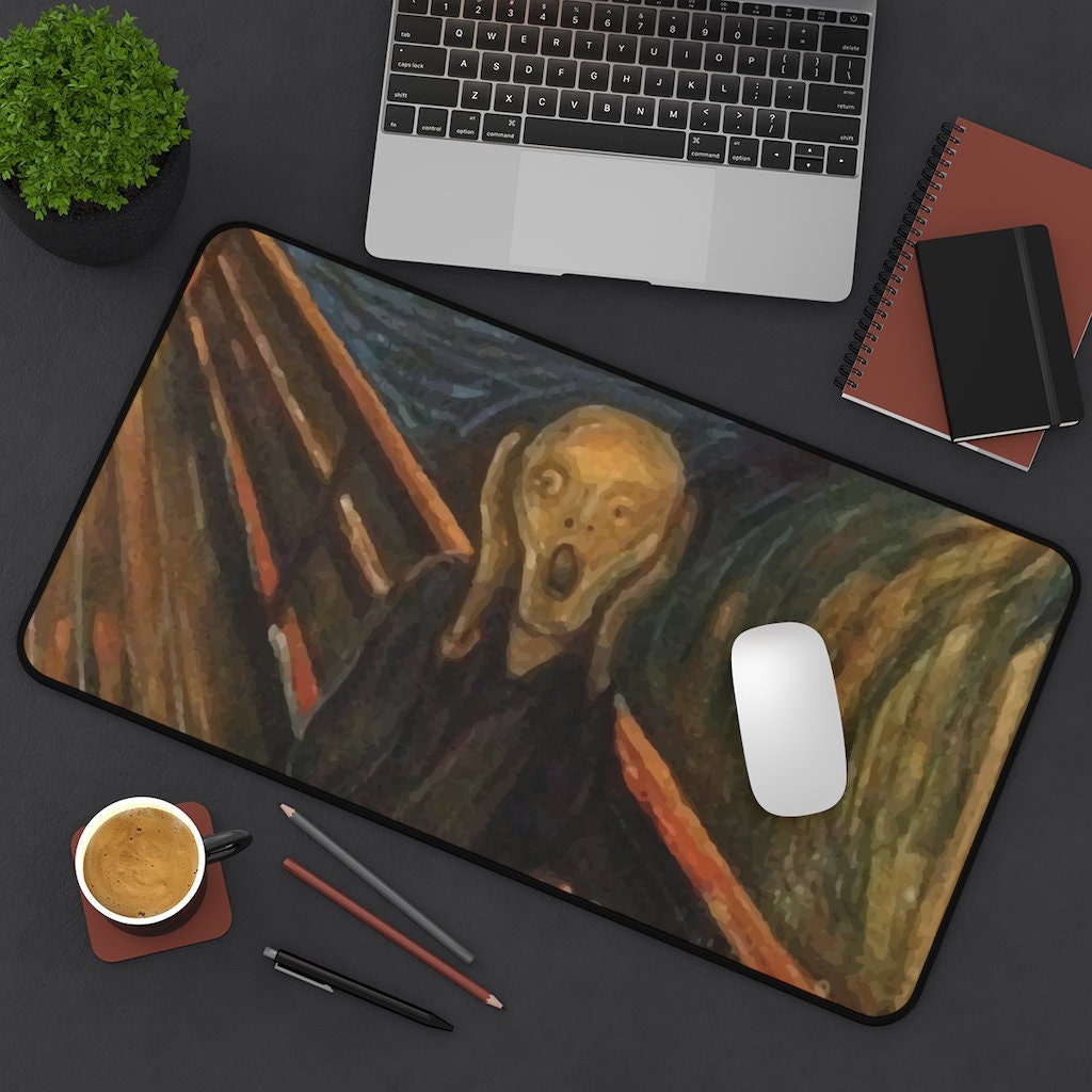 The Scream Desk Mat, Pirate Flag, Edvard Munch