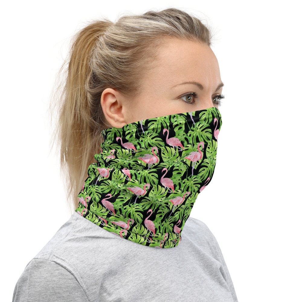 Pink Flamingos, Neck Gaiter, Headband, Bandana