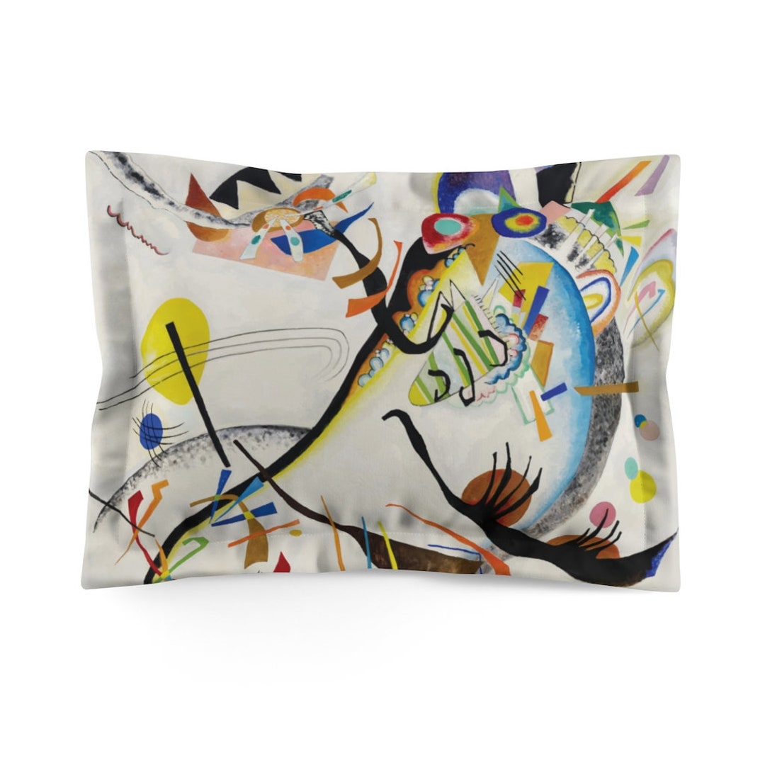 Kandinsky's Blue Segment Pillow Sham, Abstract - Etsy
