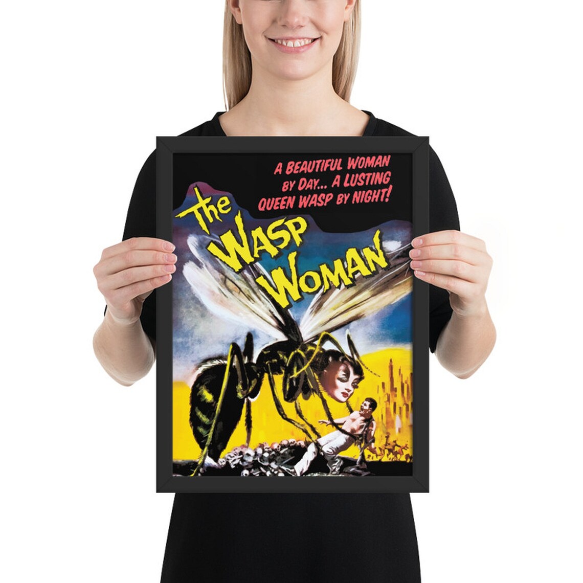 The Wasp Woman 12 x16 Framed Giclée Poster Black | Etsy