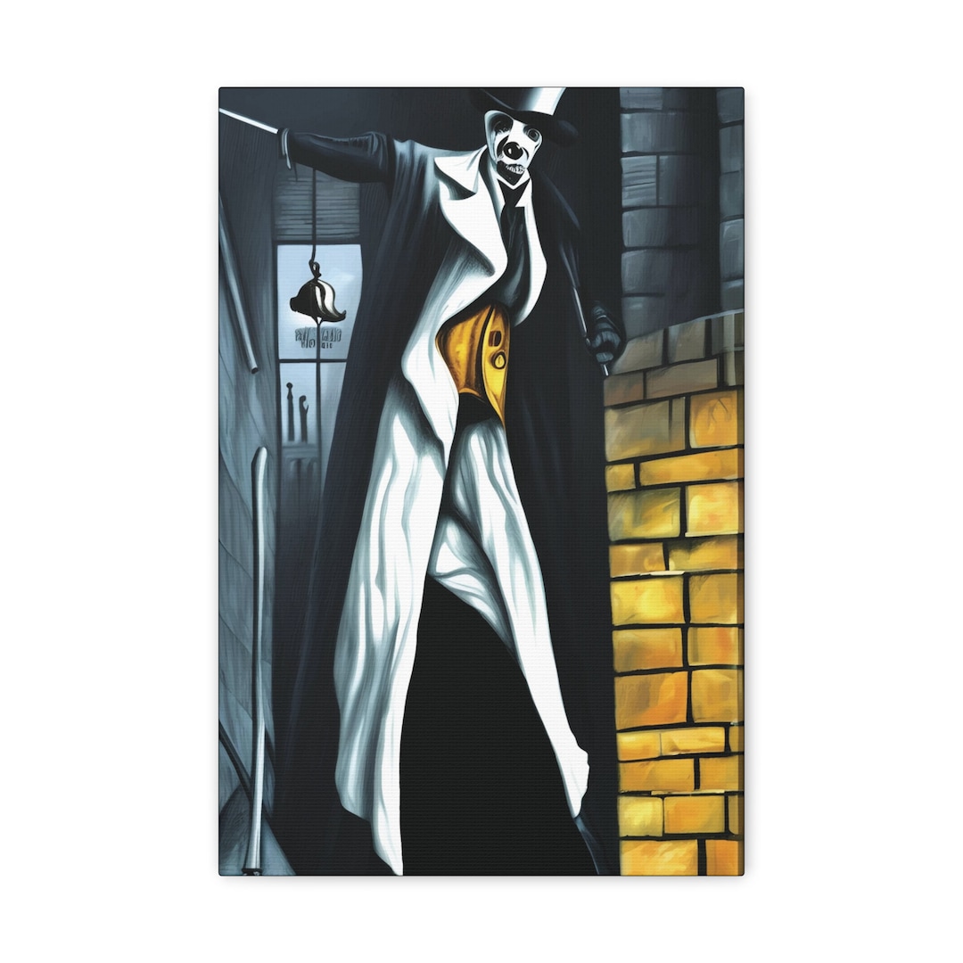 Victorian Slender Man, Canvas Print, Surreal, Horror, Supernatural ...