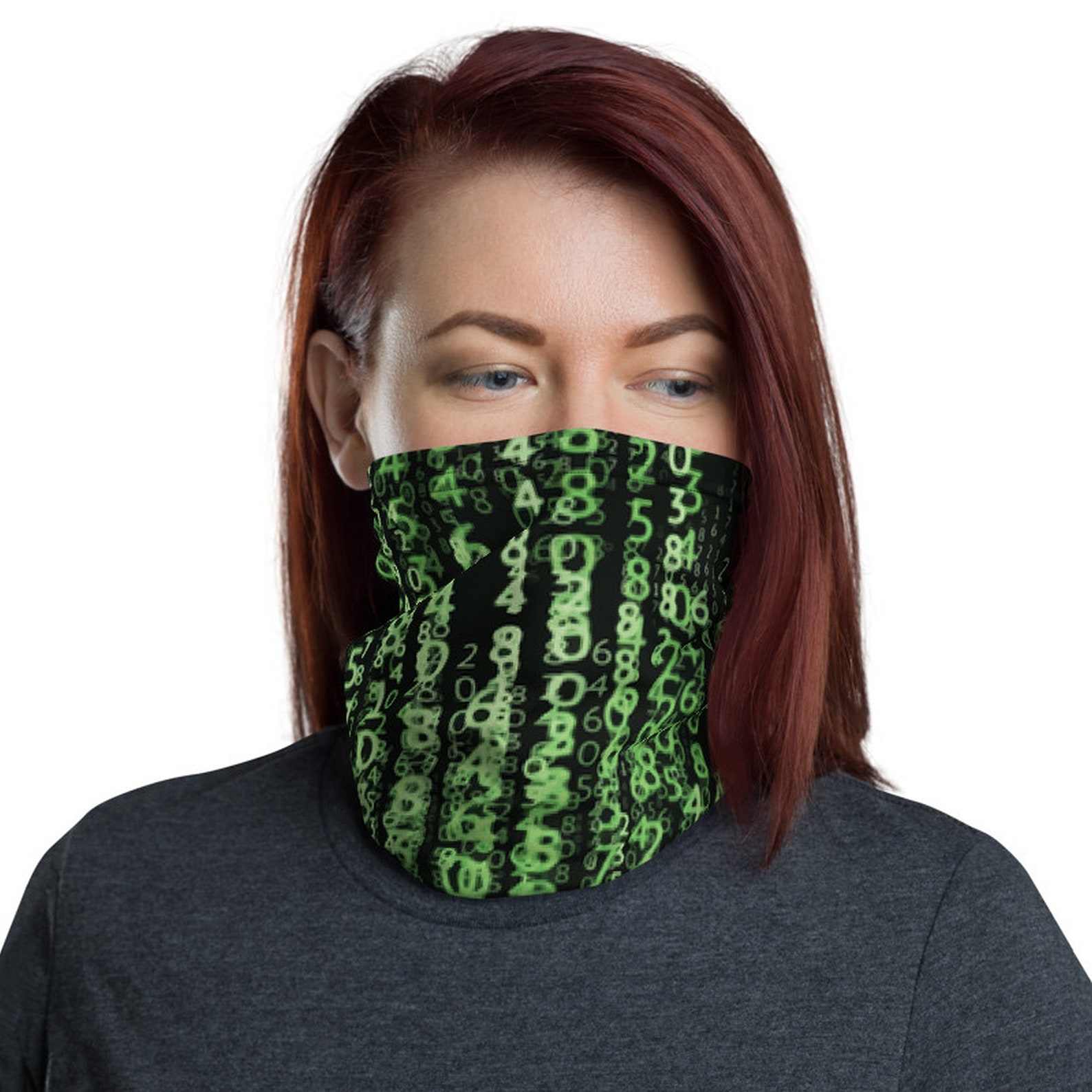 The Matrix Code Neck Gaiter Inspired by the Matrix Movie | Etsy