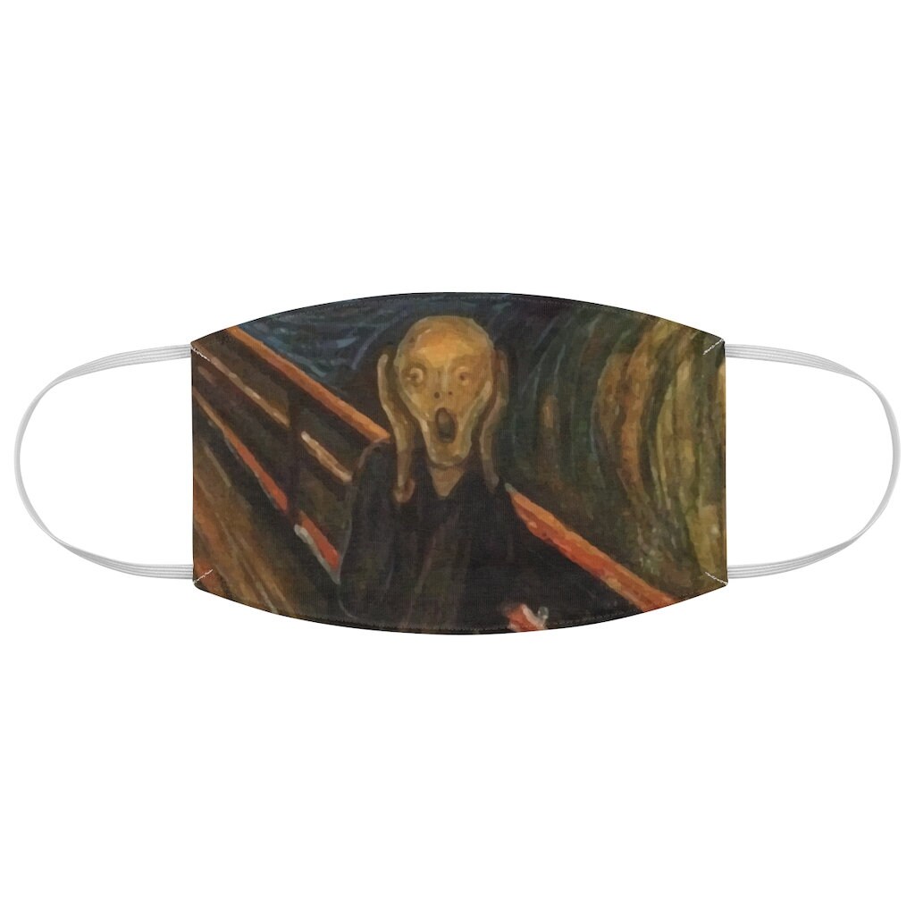 The Scream, Cloth Face Mask, Washable, Reusable, Edvard Munch