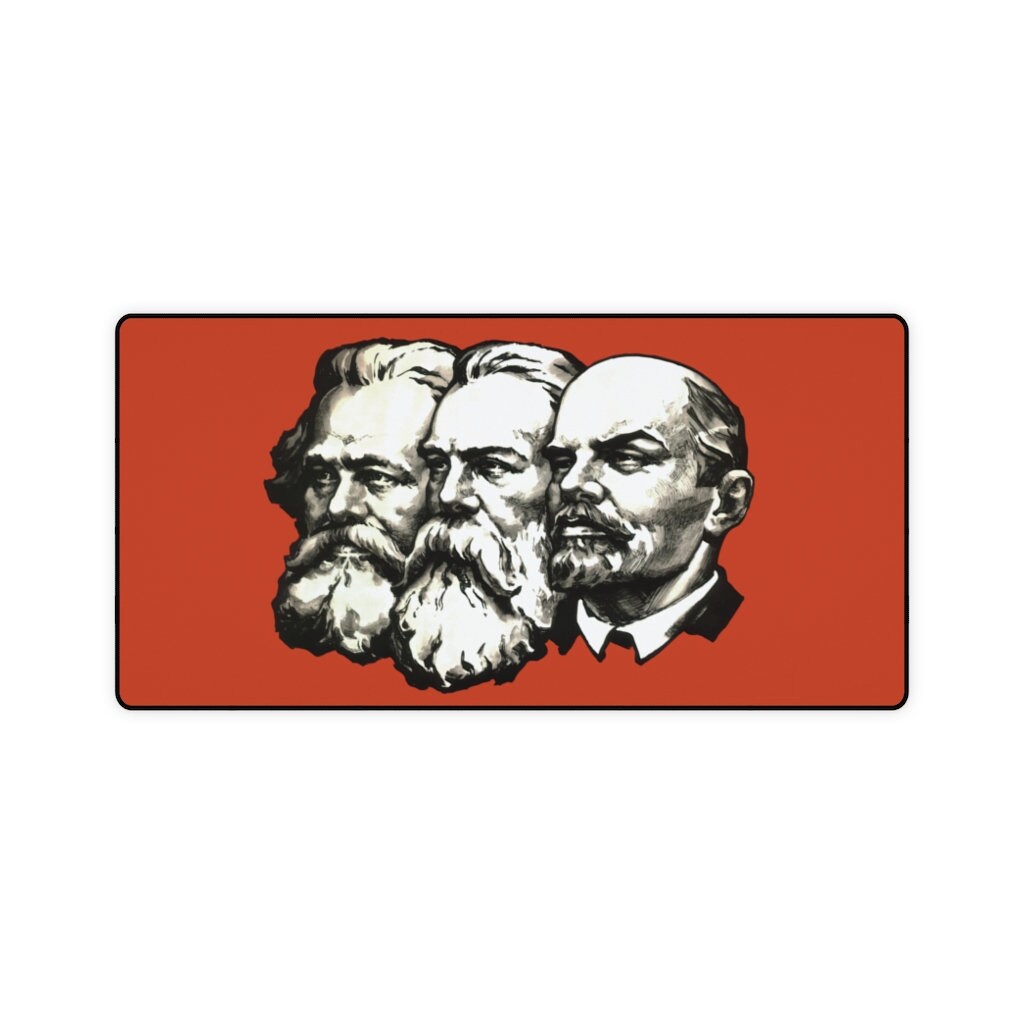 Marx Engels Lenin Large Desk Mat. 31 × 15.5, Socialism, Socialist ...