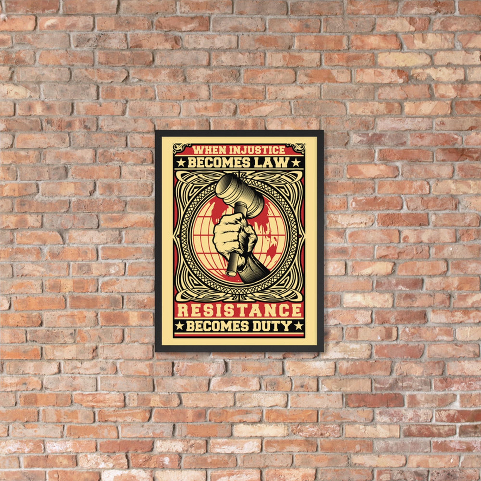 When Injustice Becomes Law Resistance Becomes Duty, Framed Poster ...