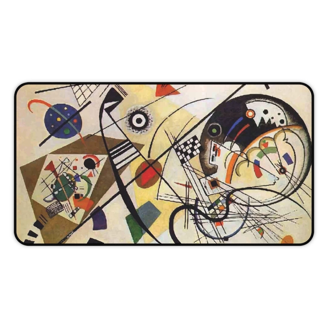Transverse Line Desk Mat, Wassily Kandinsky, Abstract - Etsy