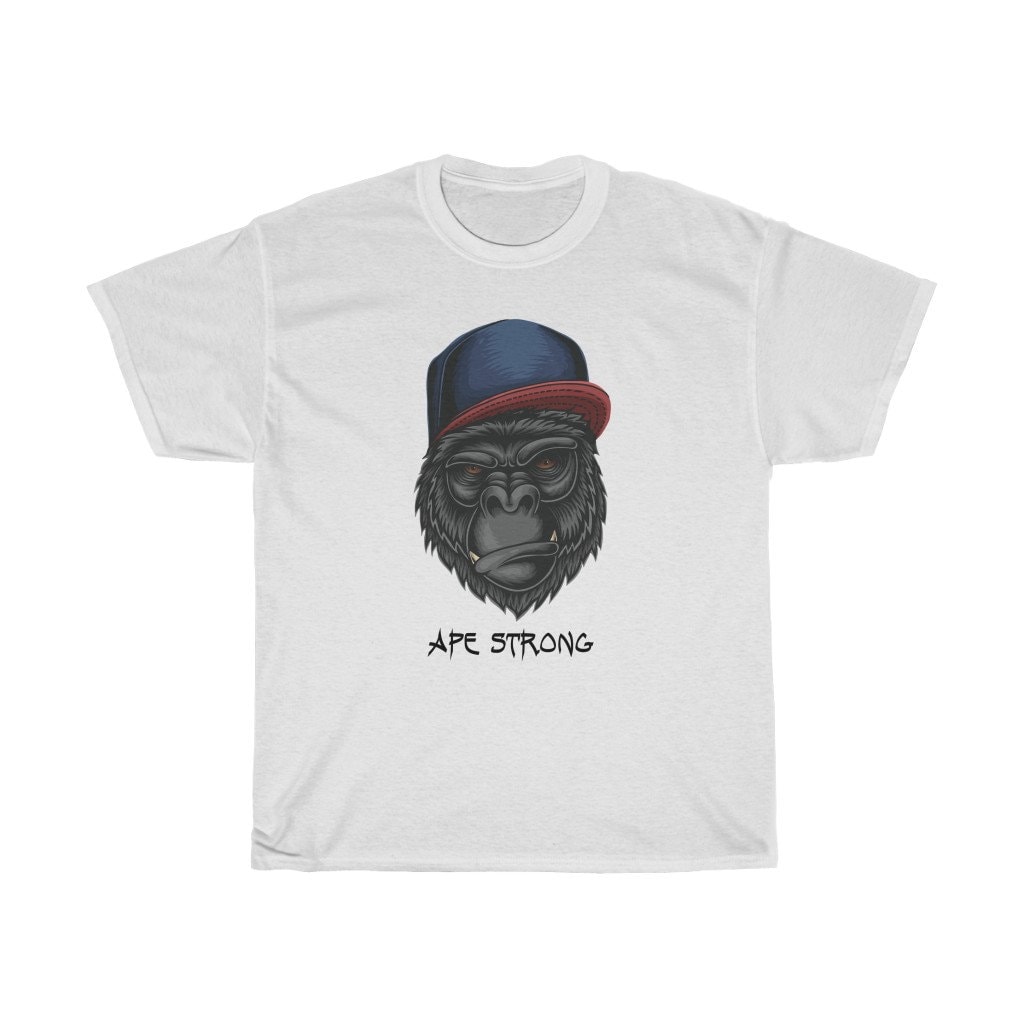 Ape Strong 100% Cotton T-shirt, S-3XL, Gorilla, Ape Army, WSB ...