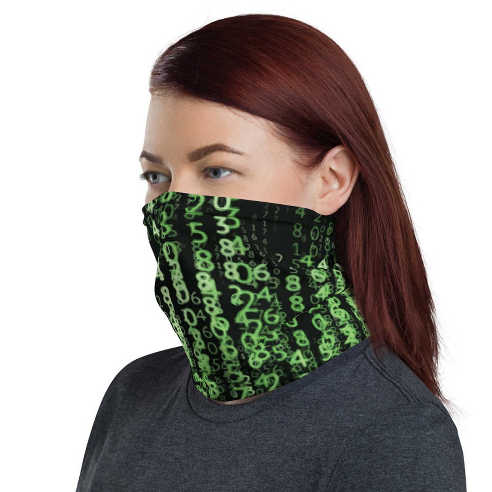 The Matrix Code Neck Gaiter Inspired by the Matrix Movie | Etsy