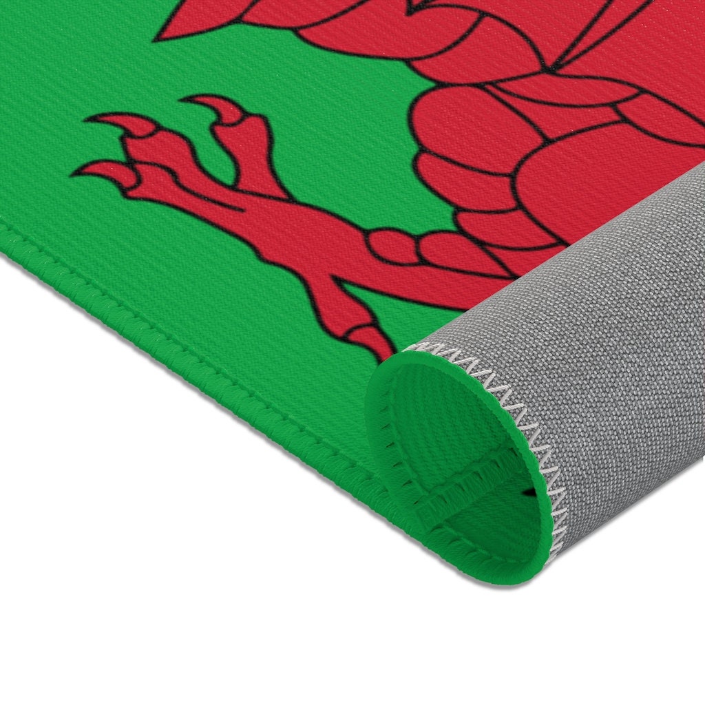 Cymru Am Byth, 2'x3' Door Mat & 4'x6' Area Rug Sizes, Flag Of Wales ...