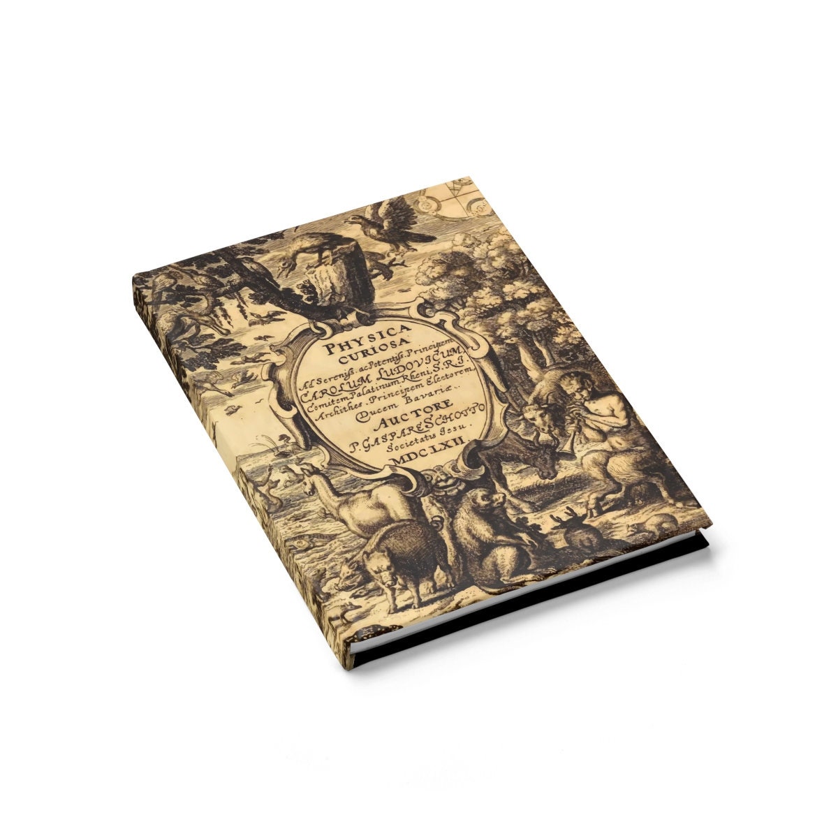 Physica Curiosa, Hardcover Journal, Opens Flat, Ruled Line, Title Page ...