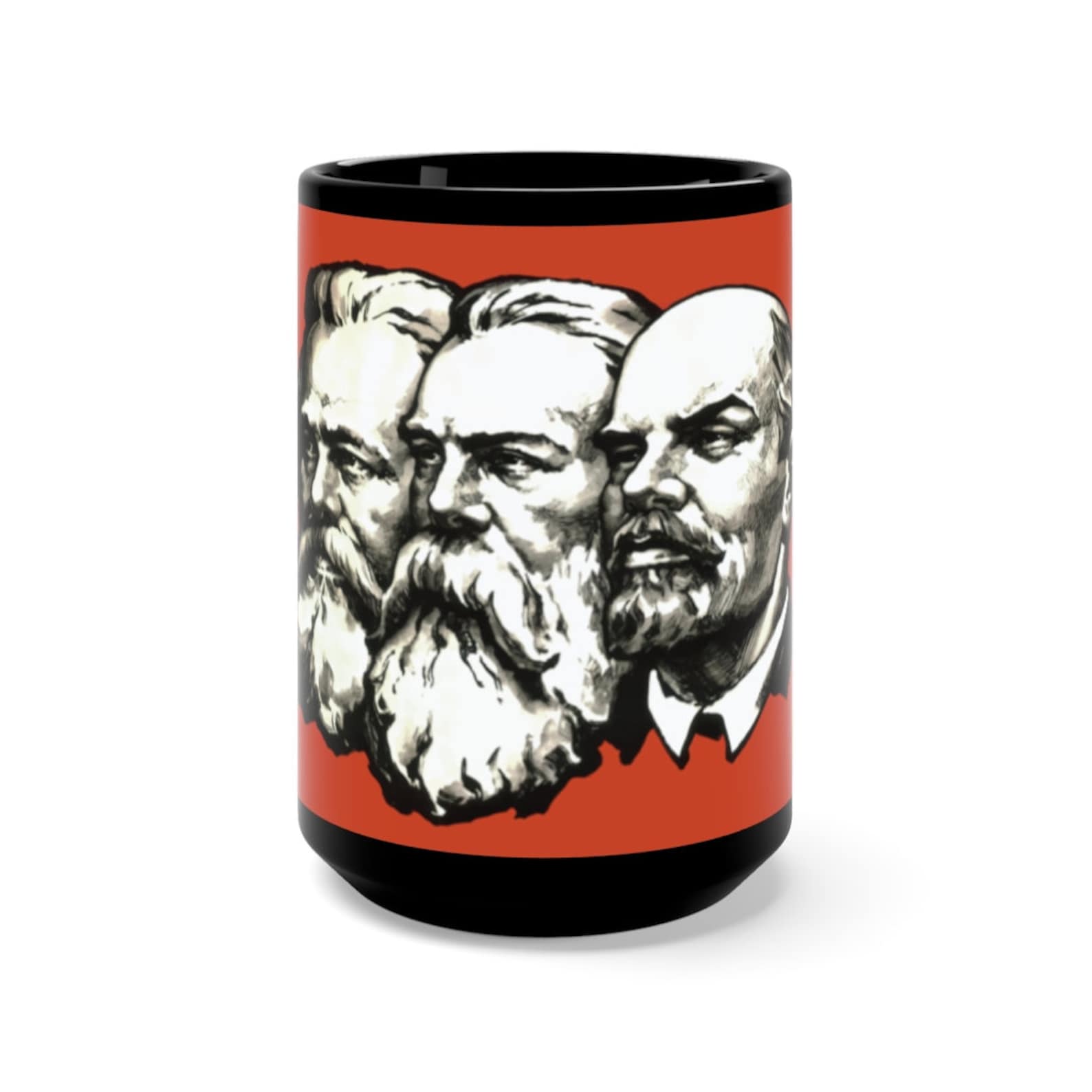 Marx Engels Lenin Black 15oz Ceramic Mug Socialism | Etsy