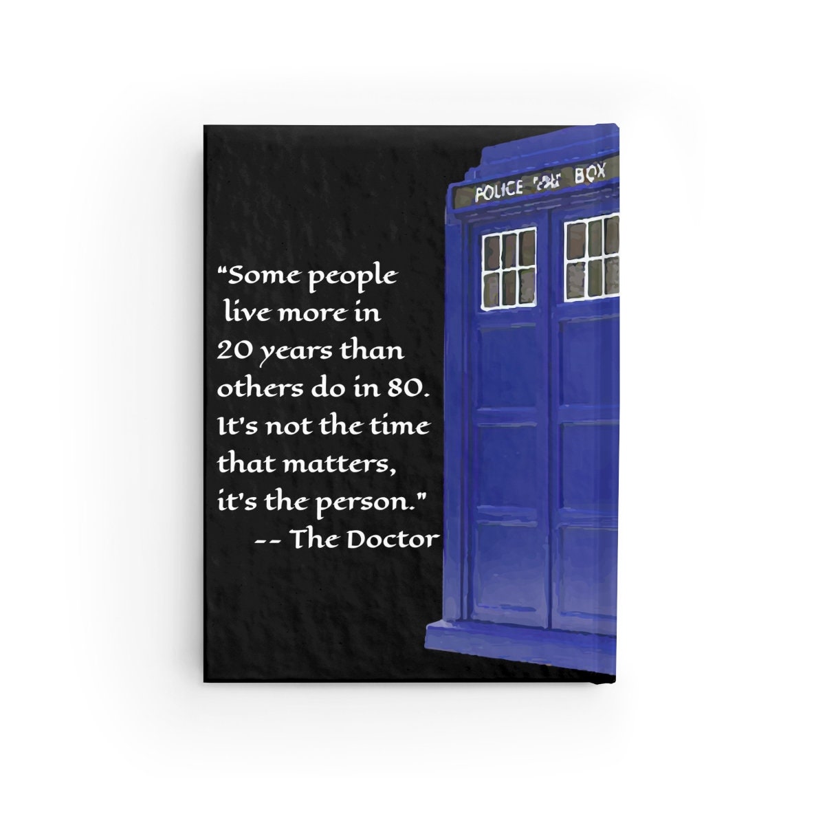 TARDIS, Travel Journal, Hardcover, Ruled Line, Vintage Painting ...