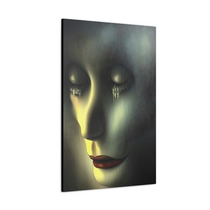 Ice Tears, 32"x48" Canvas Print, Sorrow, Grief, Sadness, Mourning ...