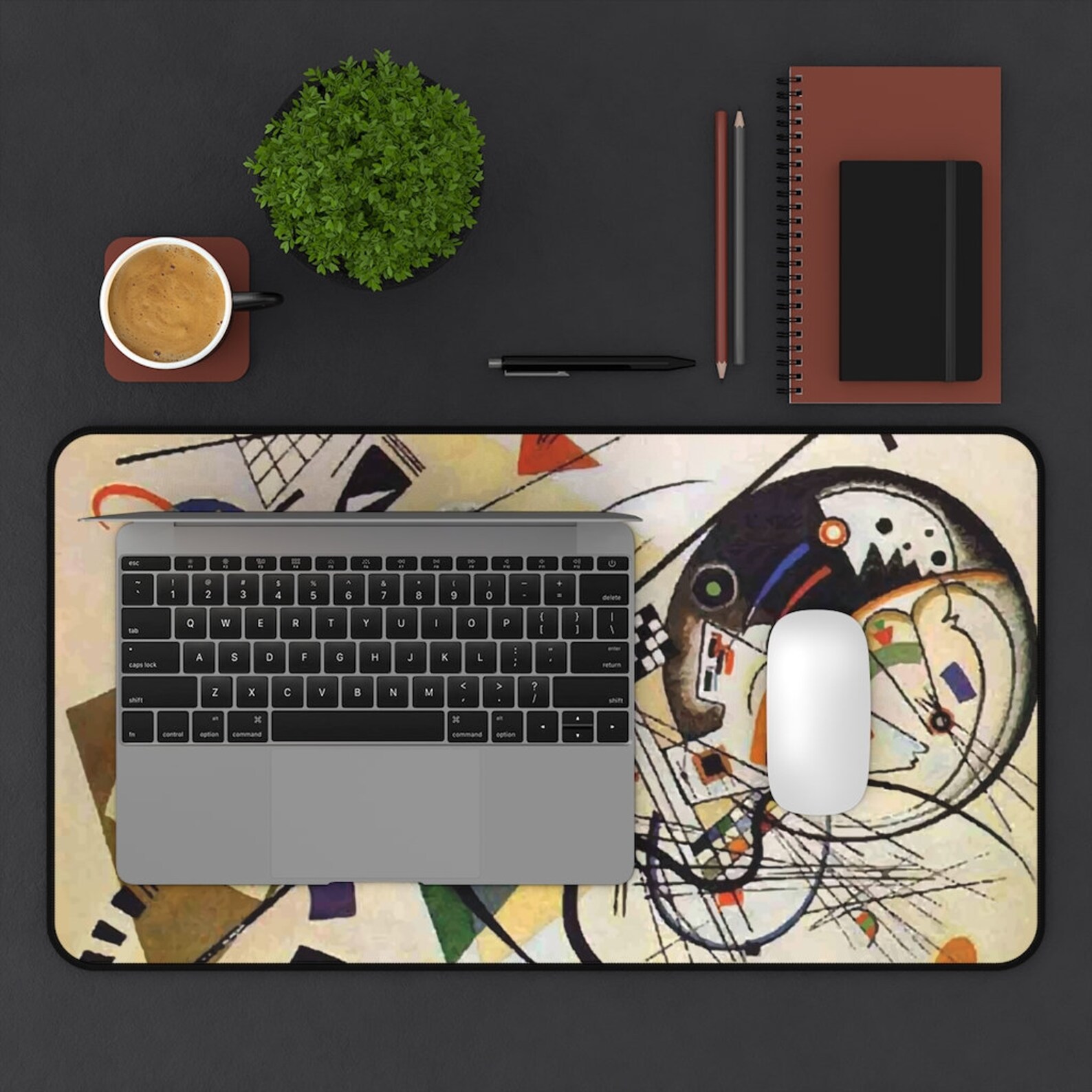 Transverse Line Desk Mat Wassily Kandinsky Abstract | Etsy