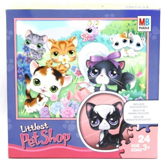 Littlest Pet Shop Puzzle & Exclusive Black and White Longhair - Etsy