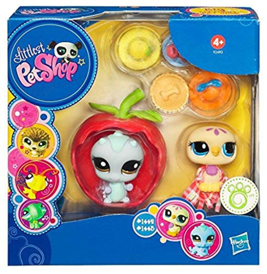 Littlest Pet Shop Inchworm/caterpillar and Pigeon/dove Picnic Time W ...