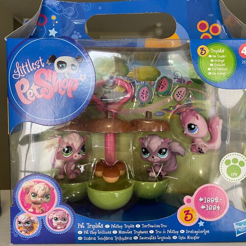 Littlest Pet Shop Pet Triplets/triplet Squirrels 1882 1883 - Etsy