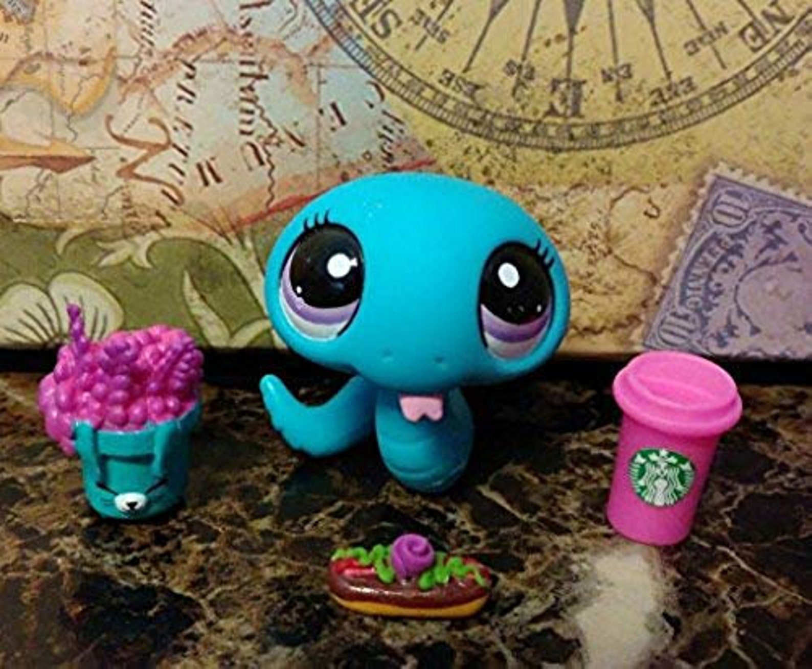 LPS please Note Initial on Tail Hasbro Littlest Pet Shop | Etsy