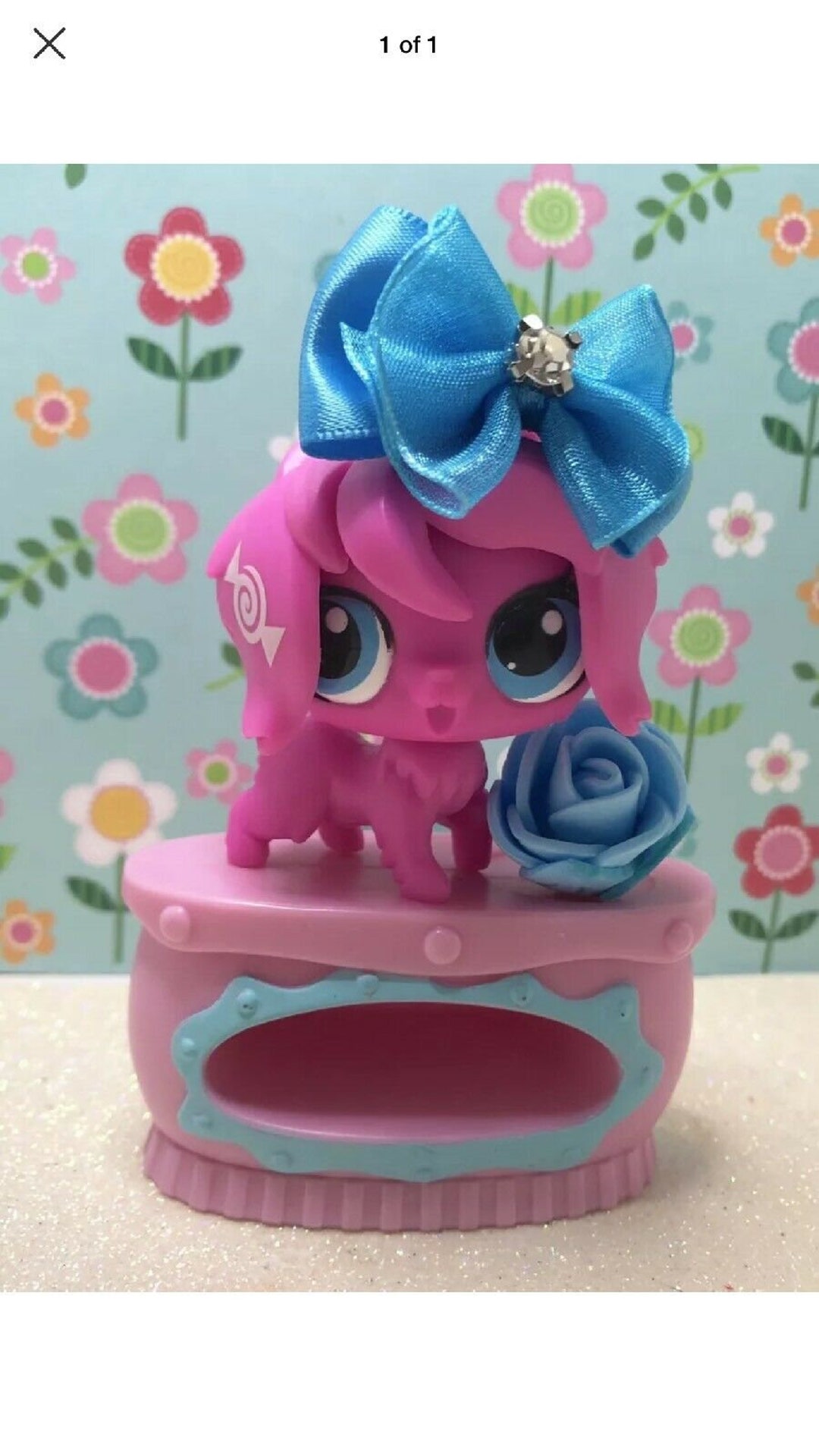 Littlest Pet Shop 3312 Hot Pink Candy Swirl Sheepdog Puppy Dog Hasbro ...