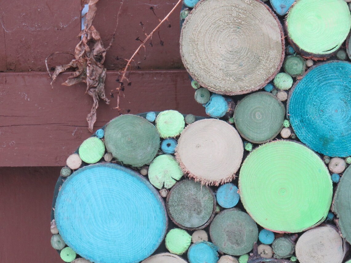 Medium Handmade Wooden Mosaic Shamrock in Multiple Shades of | Etsy