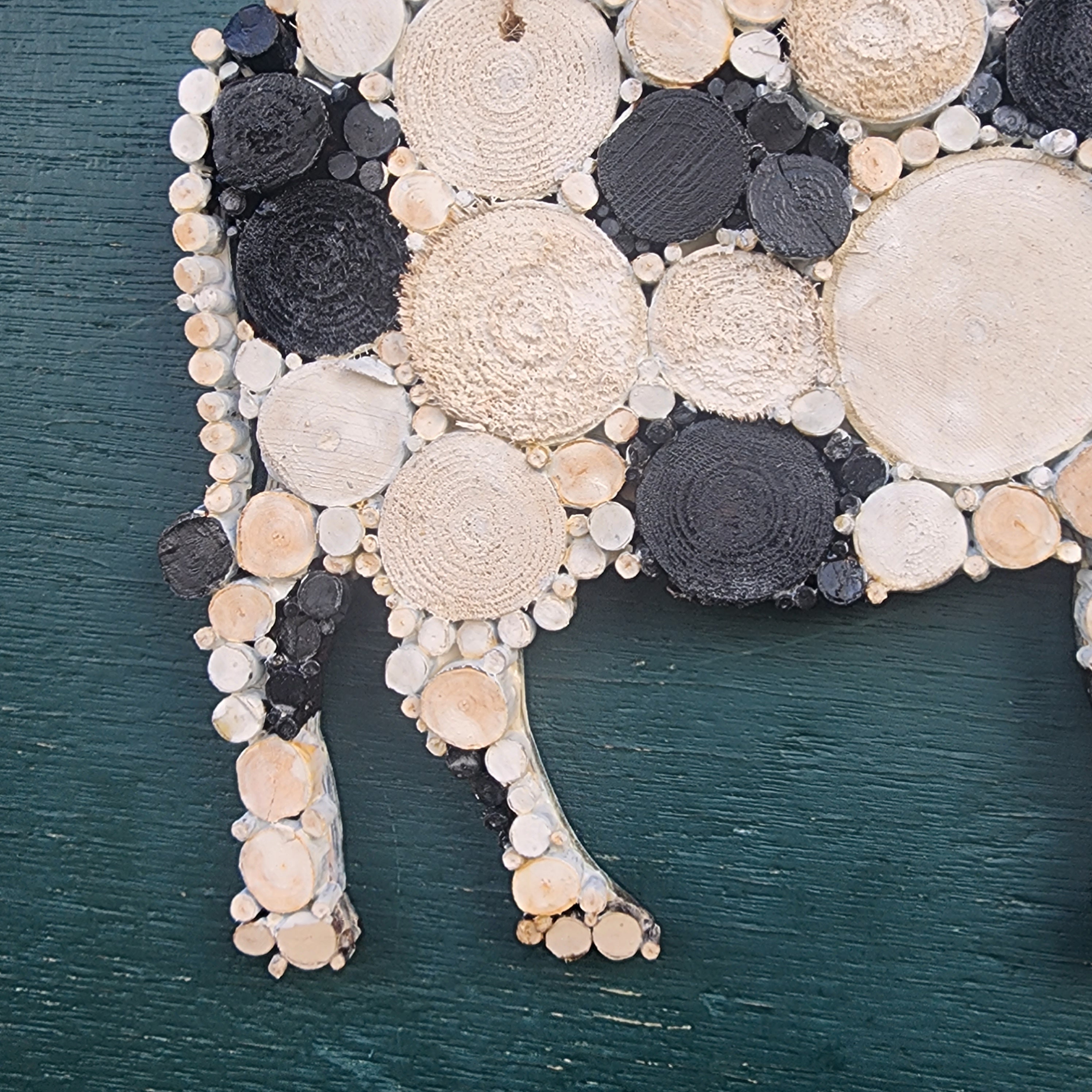 Dairy Cow Wooden Mosaic Wall Art With Birch Wood Backer - Etsy