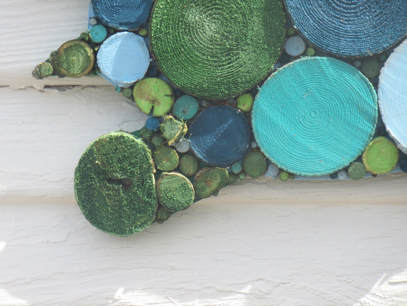 Sea Turtle Wooden Mosaic Wall Art With a Birch Wood Backer - Etsy