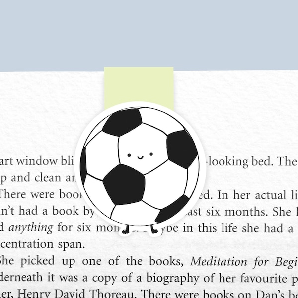 Soccer Bookmark - Etsy