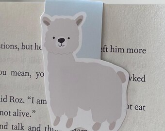 Llama Magnetic Bookmark - Etsy