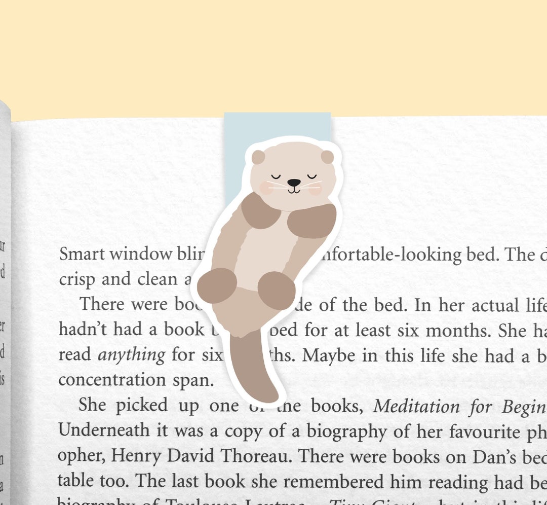 Sea Otter Magnetic Bookmark - Etsy