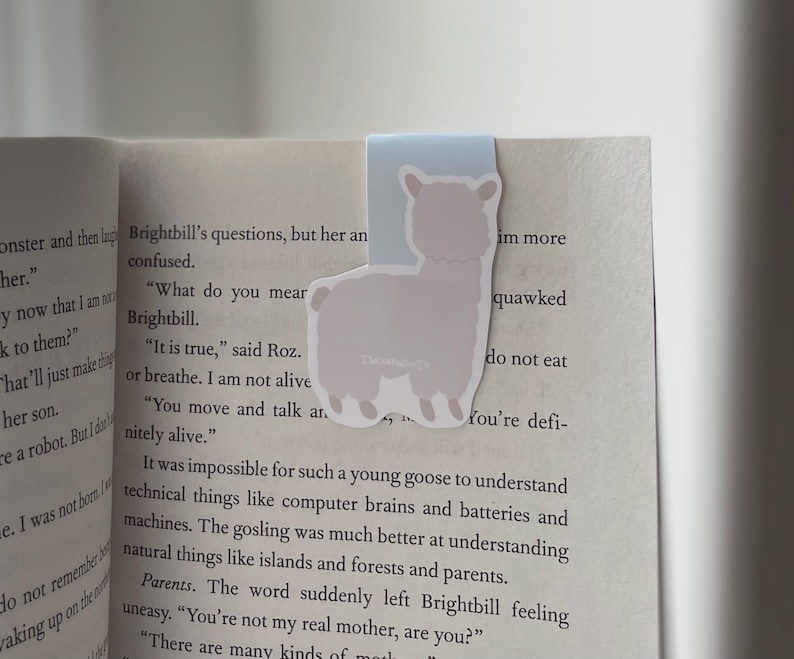 Llama Magnetic Bookmark - Etsy