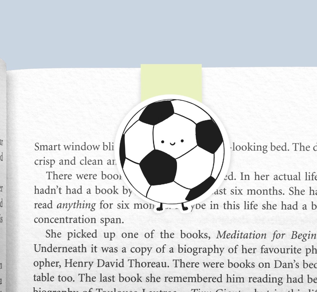 Soccer Ball Magnetic Bookmark - Etsy