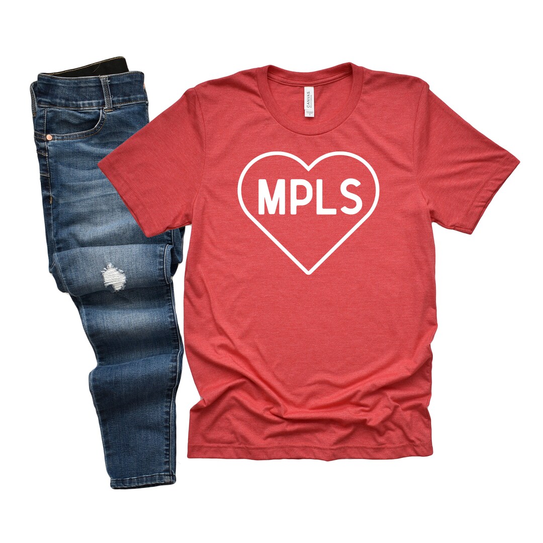 Heart in Minneapolis Tee Minneapolis Shirt Minneapolis Tee MPLS Shirt ...