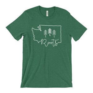 Washington Roots Tee State Roots Shirt Washington Shirt Washington Tee ...