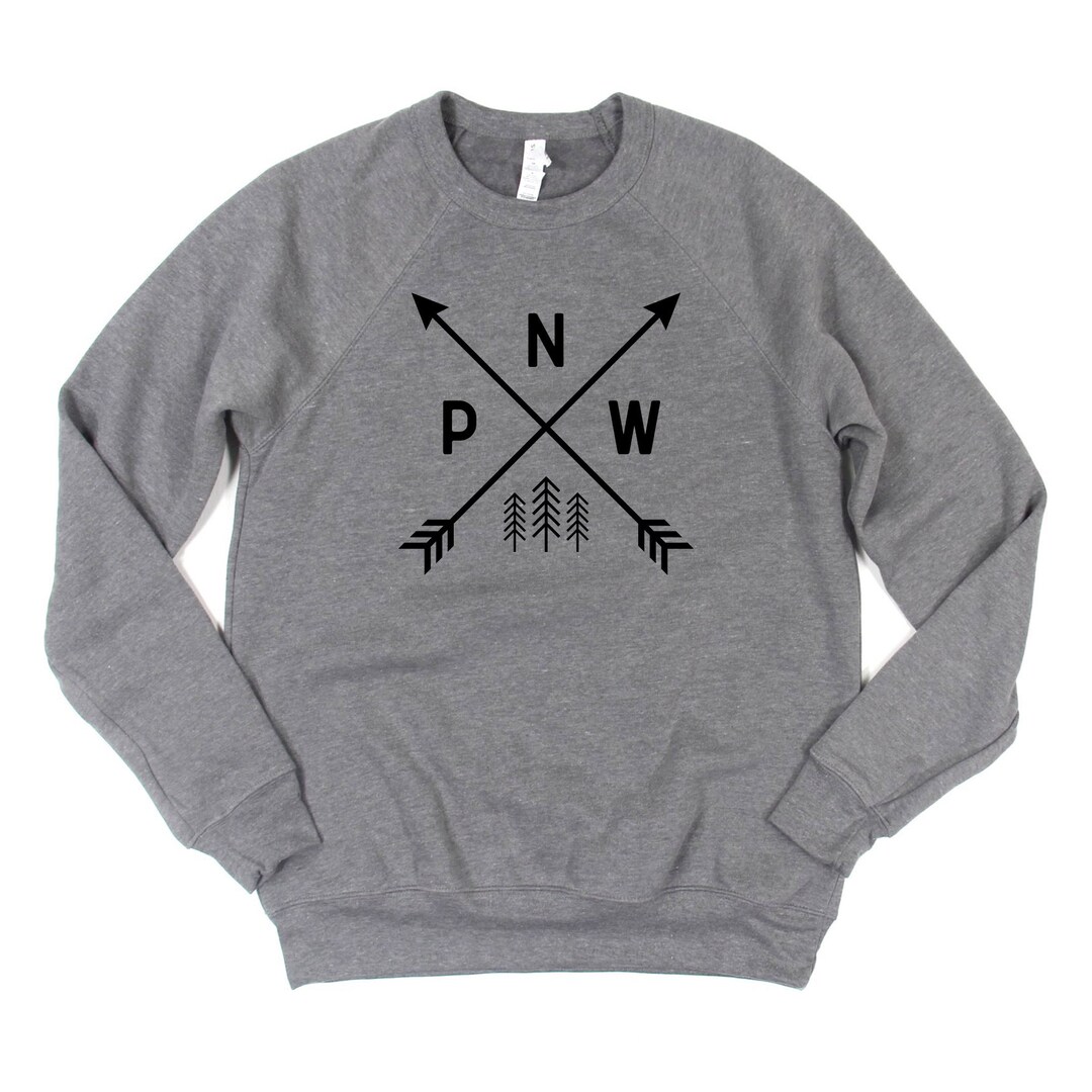 PNW Arrows Crewneck Sweatshirt PNW Arrows Sweatshirt Pacific Northwest ...