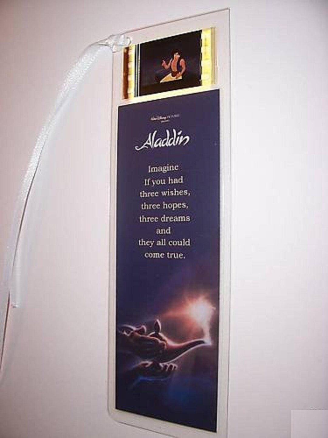ALADDIN Movie Film Cell Bookmark Collectible - Etsy