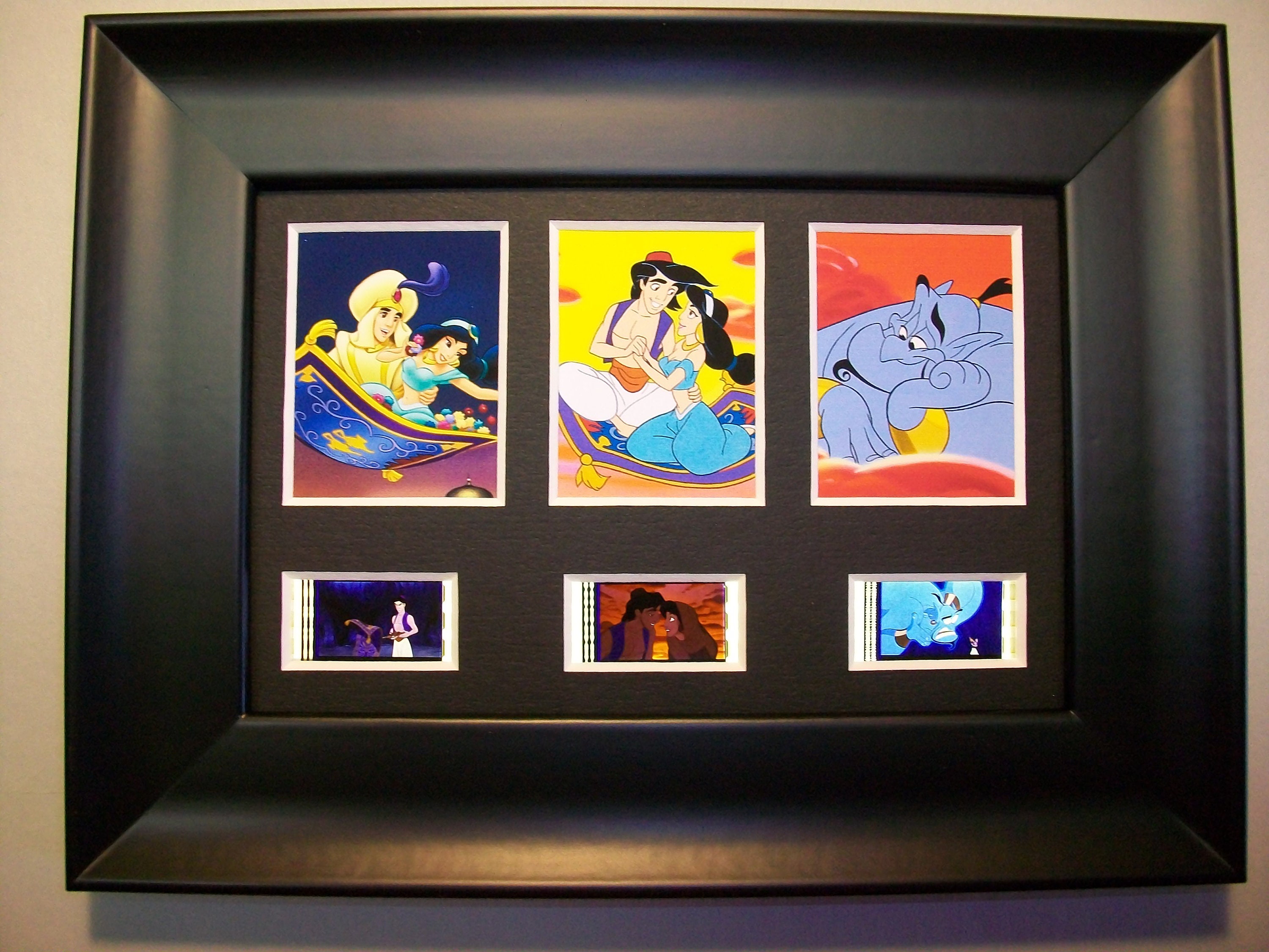 ALADDIN Trio Framed Movie Film Cell Memorabilia - Complements Poster ...