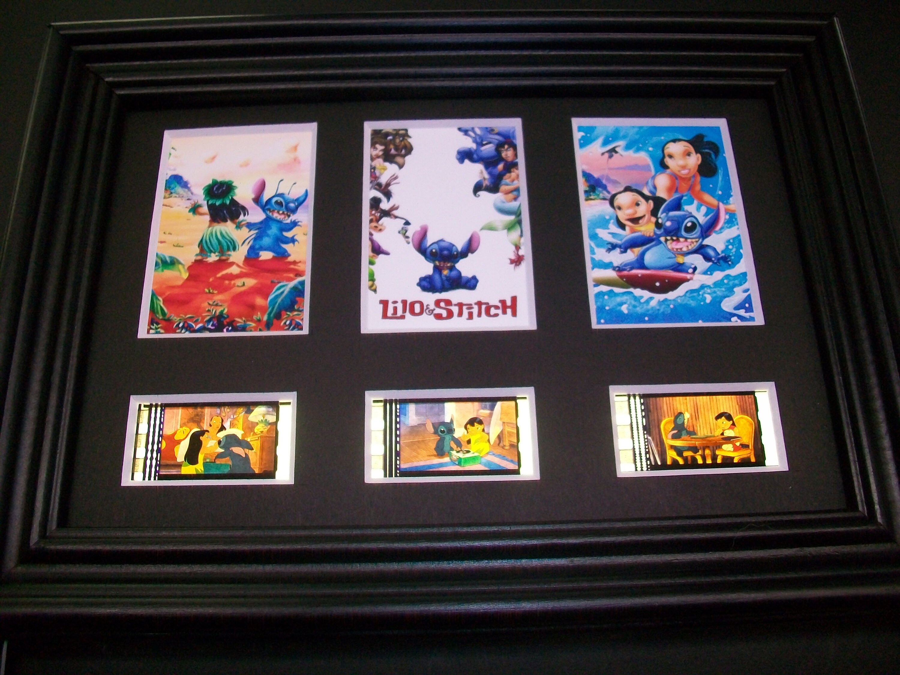LILO AND STITCH Trio Framed Movie Film Cell Memorabilia - Complements ...
