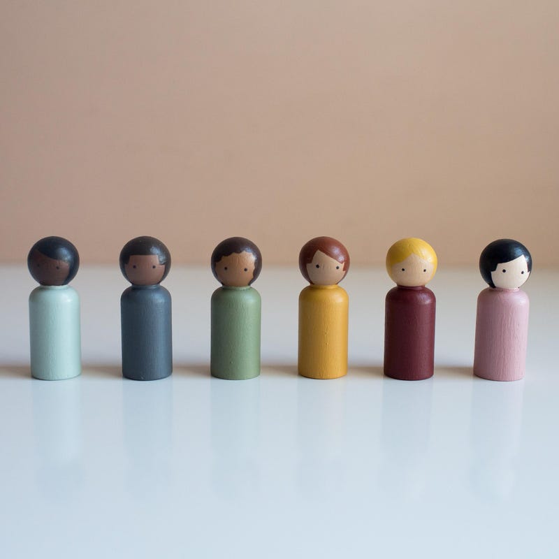 Belle Peg Dolls - Etsy