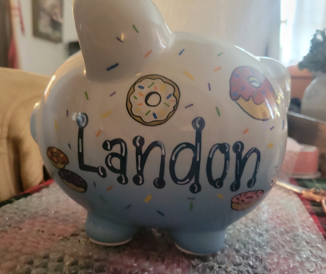 Donut Themed Piggy Bank - Etsy