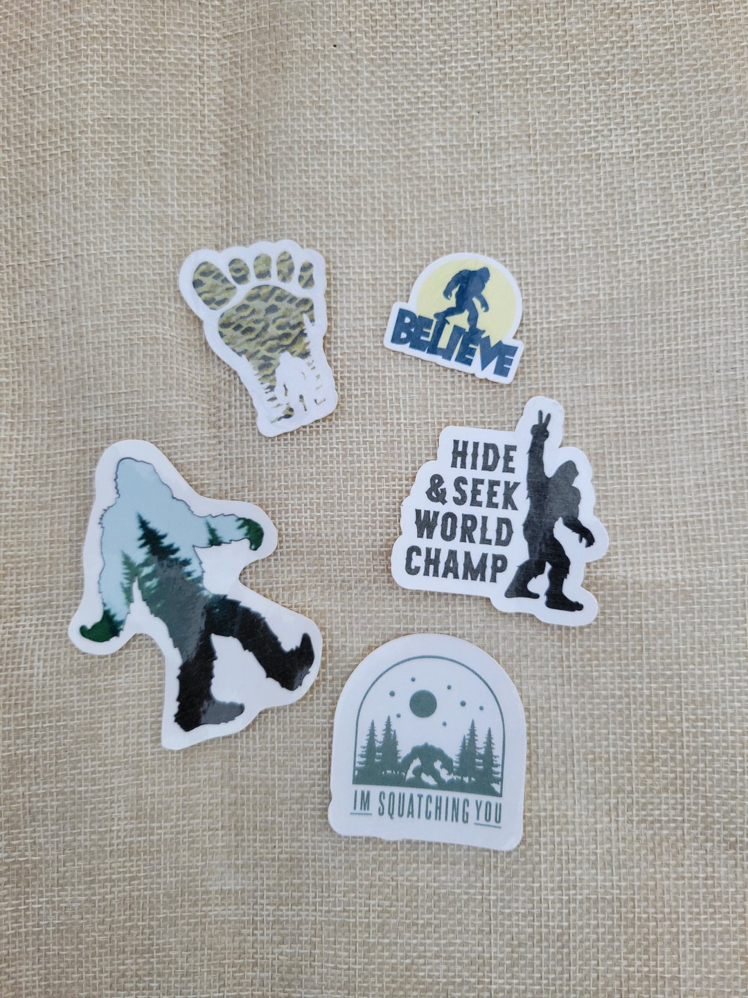 Bigfoot Themed Sticker Pack - Etsy