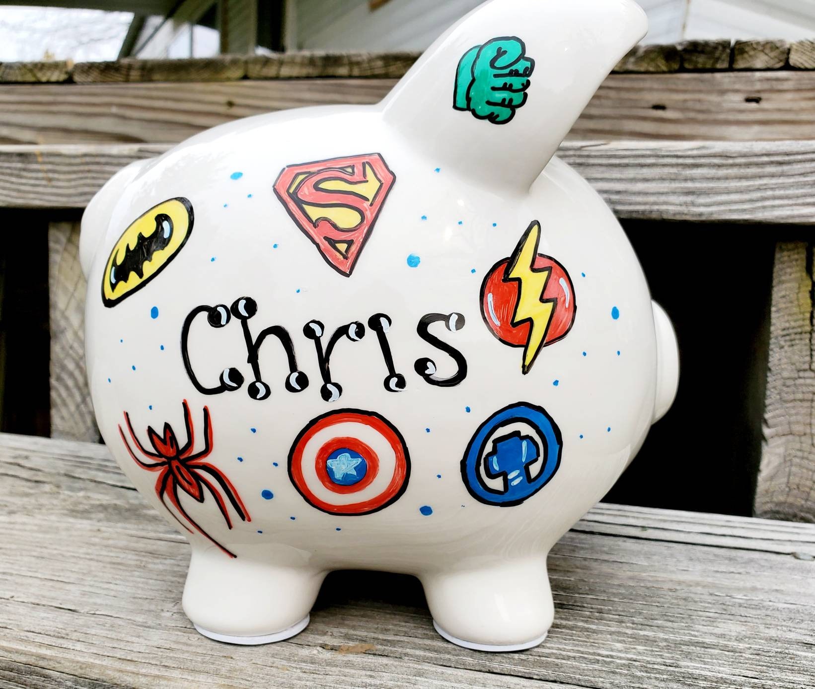 Superhero Themed Banks | Etsy India